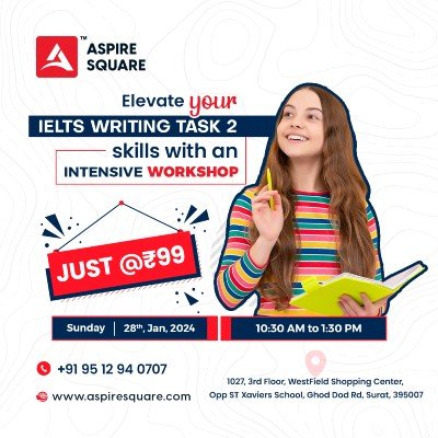 Mastering IELTS Writing Task 2: A Comprehensive Workshop at Aspire Square Tickets, Aspire Square ...
