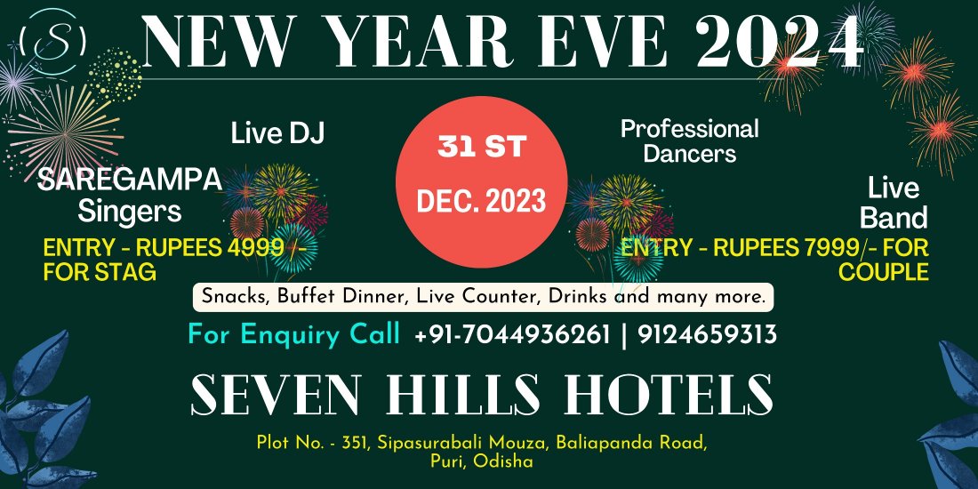 New Year Event (Couple Entry Pass Only), Near Light House Beach - Puri ...