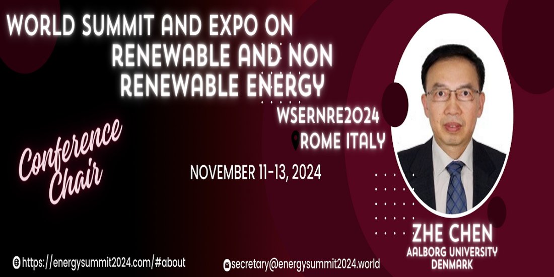 World Summit and Expo on Renewable and Non-Renewable Energy (WSERNRE ...