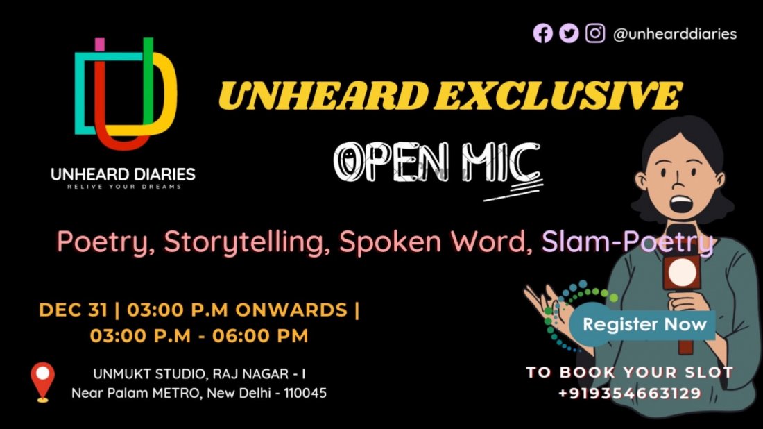 Year End - Poetry, Storytelling, Singing & Spoken Word Event, Unmukt ...