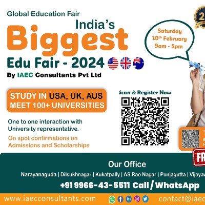 Indias Biggest Global Education Fair- FEB-10- 2024 Tickets, Hyderabad ...