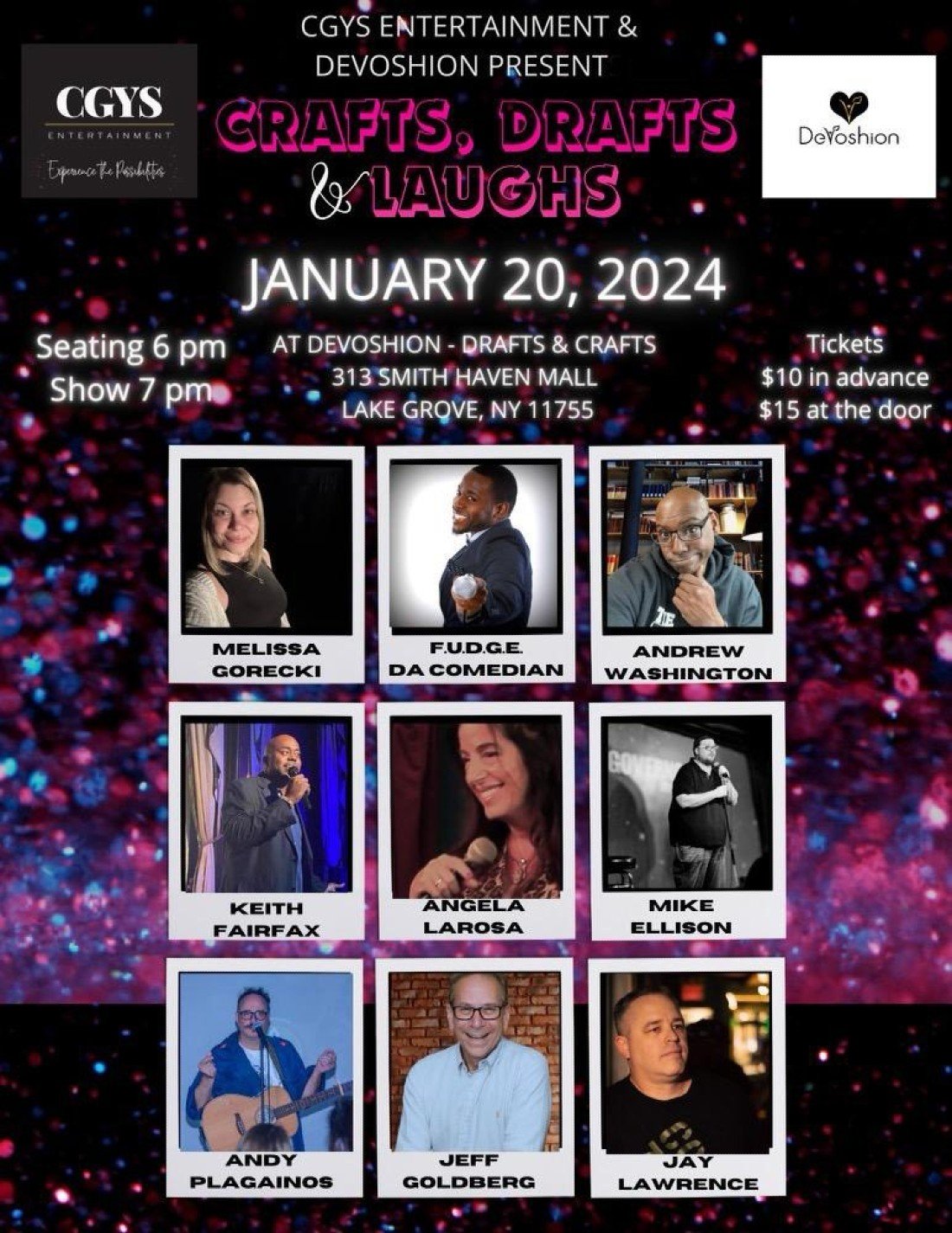 CGYS Entertainment & Devoshion Present: Crafts, Drafts & Laughs, Devoshion - Creators With ...