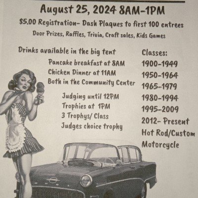 Fairchild Fun Days 2nd Annual Car show, North Front Street, Fairchild ...