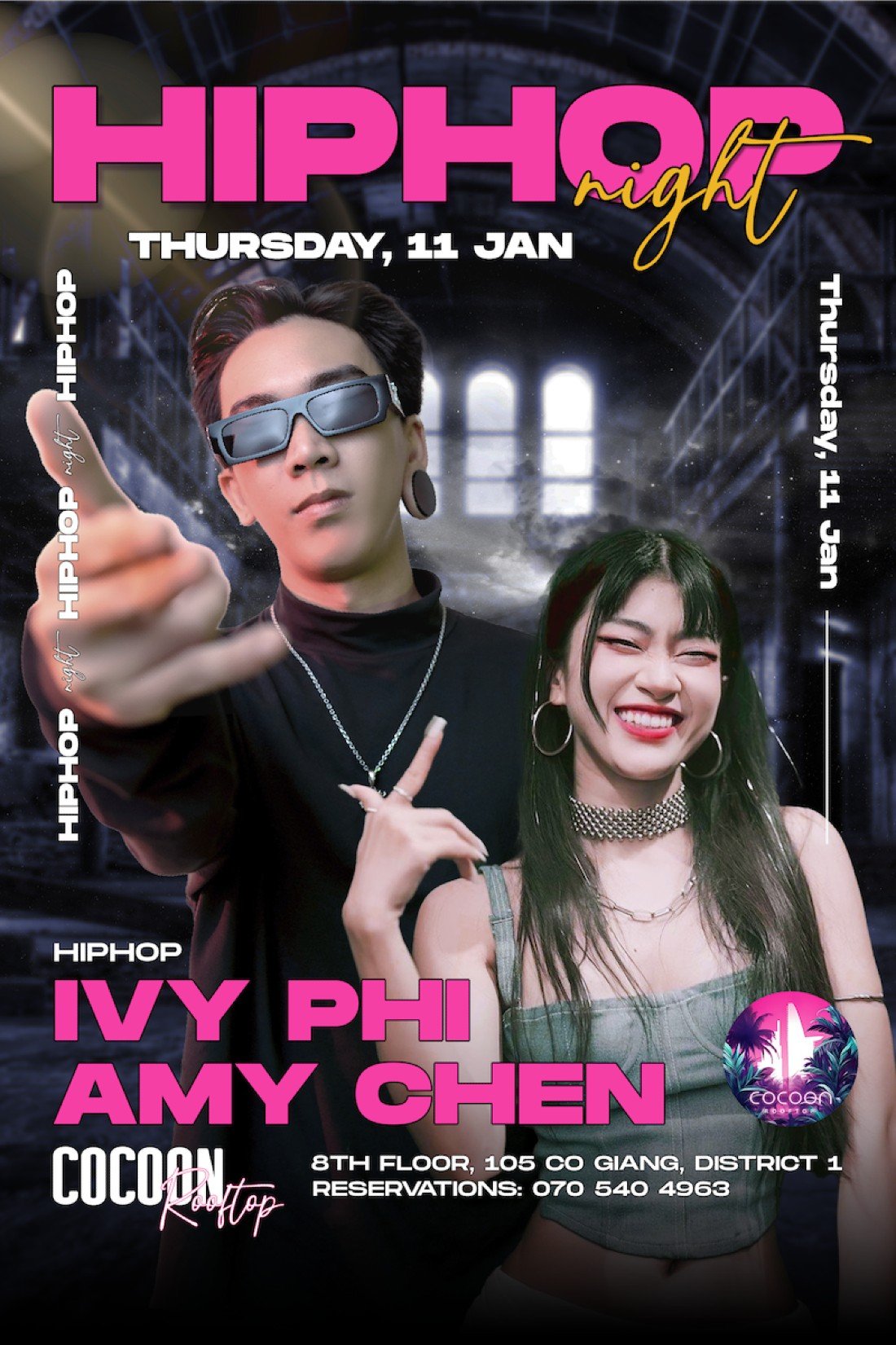 HIP-HOP NIGHT | EVERY THURSDAY, Cocoon Rooftop Bar, Ho Chi Minh City, 11 January to 12 January ...