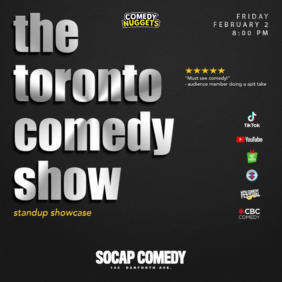 The Toronto Comedy Show: Stand-Up Showcase, SoCap Comedy (The Social ...