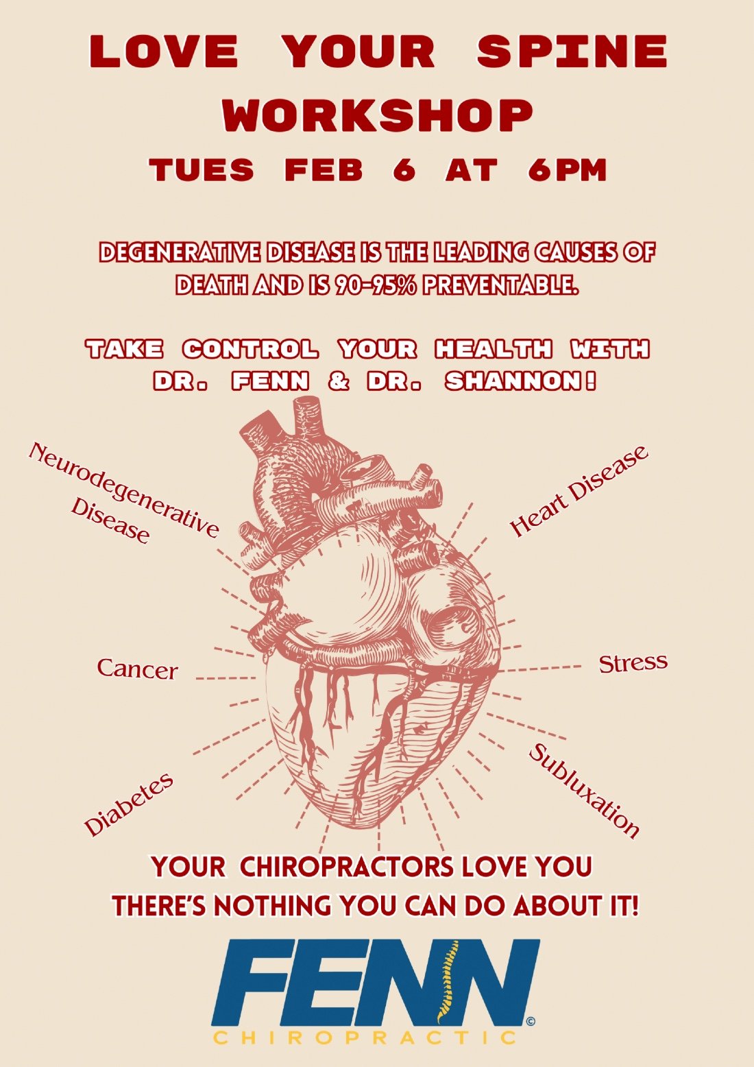 Love Your Spine, Fenn Chiropractic, Tallahassee, 6 February 2024 ...