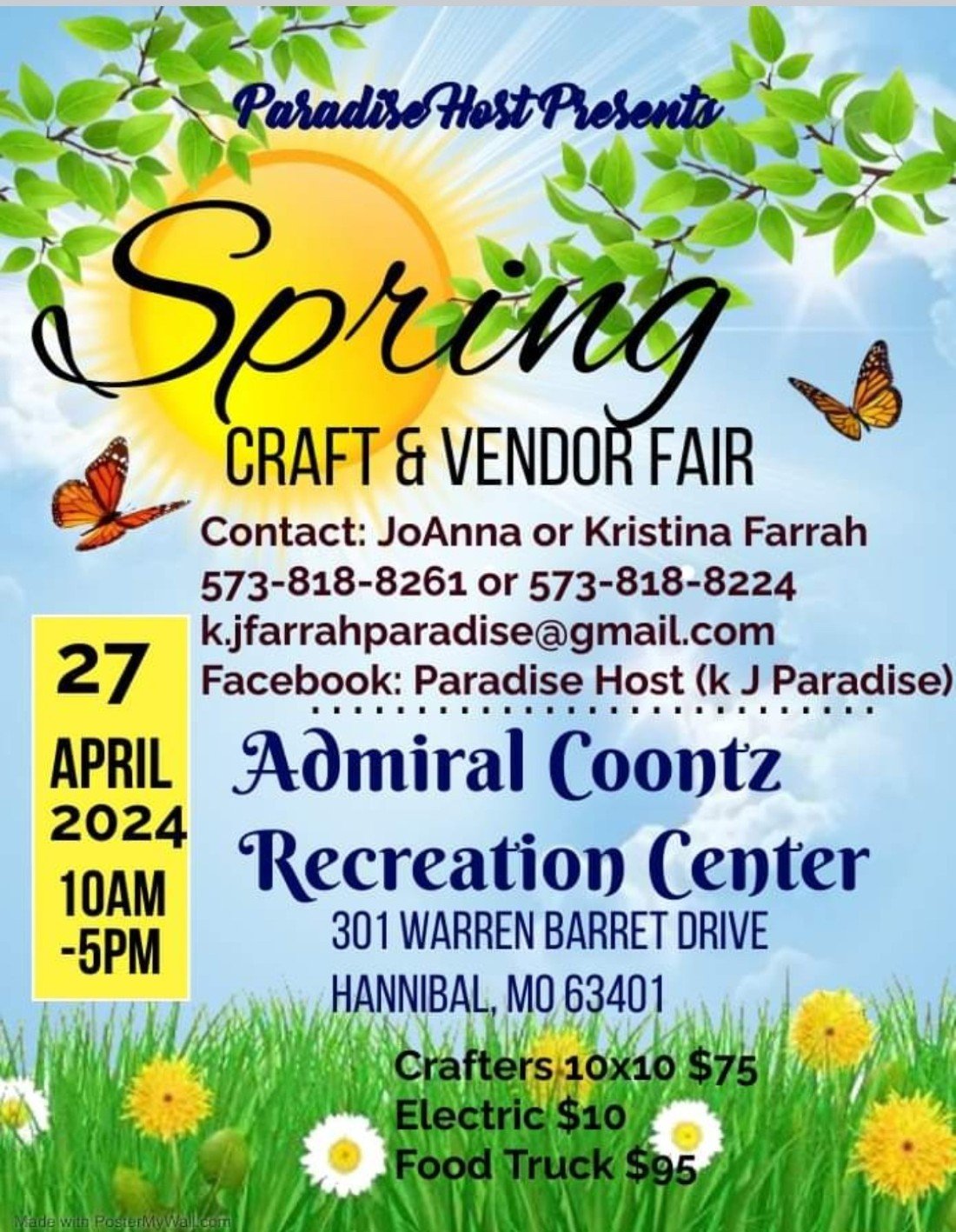 Spring Craft & Vendor Fair, Admiral Coontz Armory, Hannibal, 27 April ...