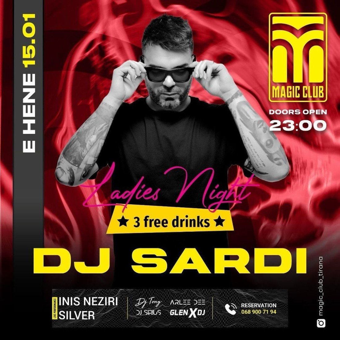 Magic Club & Sardi DJ Tickets, Magic Club, Tirane, January 16 2024 ...