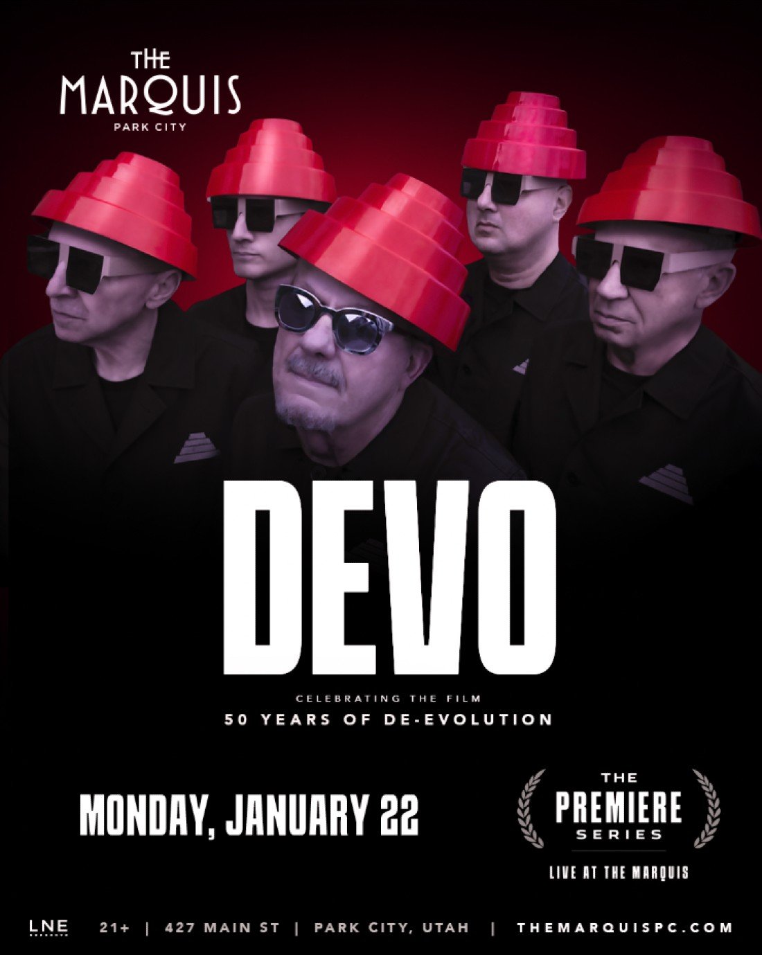 Devo joins Marquis Park City for “The Premiere Series” on January 22nd, The Marquis , Park City ...