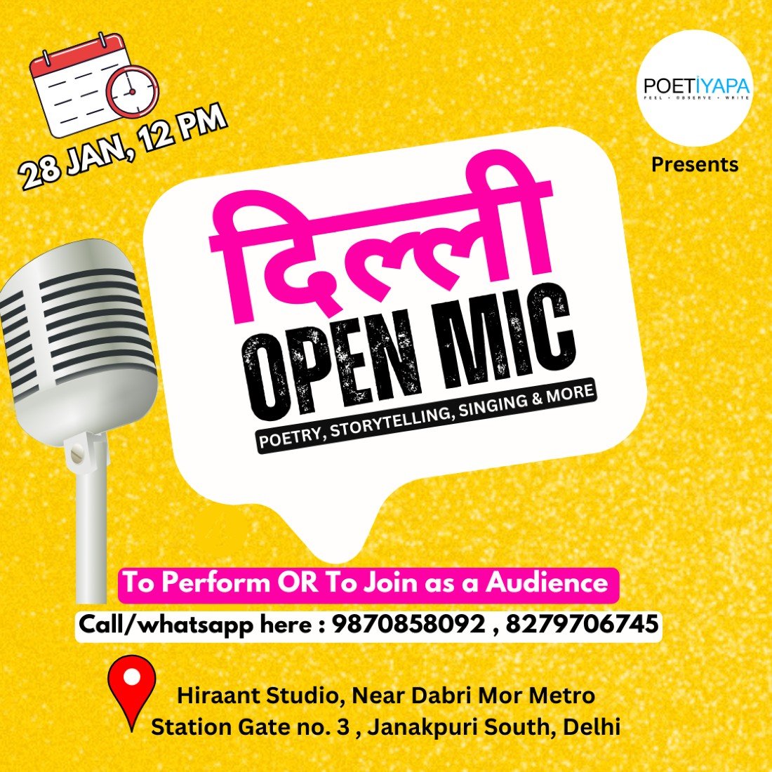 POETRY EVENT IN DELHI OPEN MIC POETRY STORYTELLING SINGING