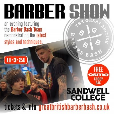 Barber Show at Sandwell College Tickets, Sandwell College, West ...