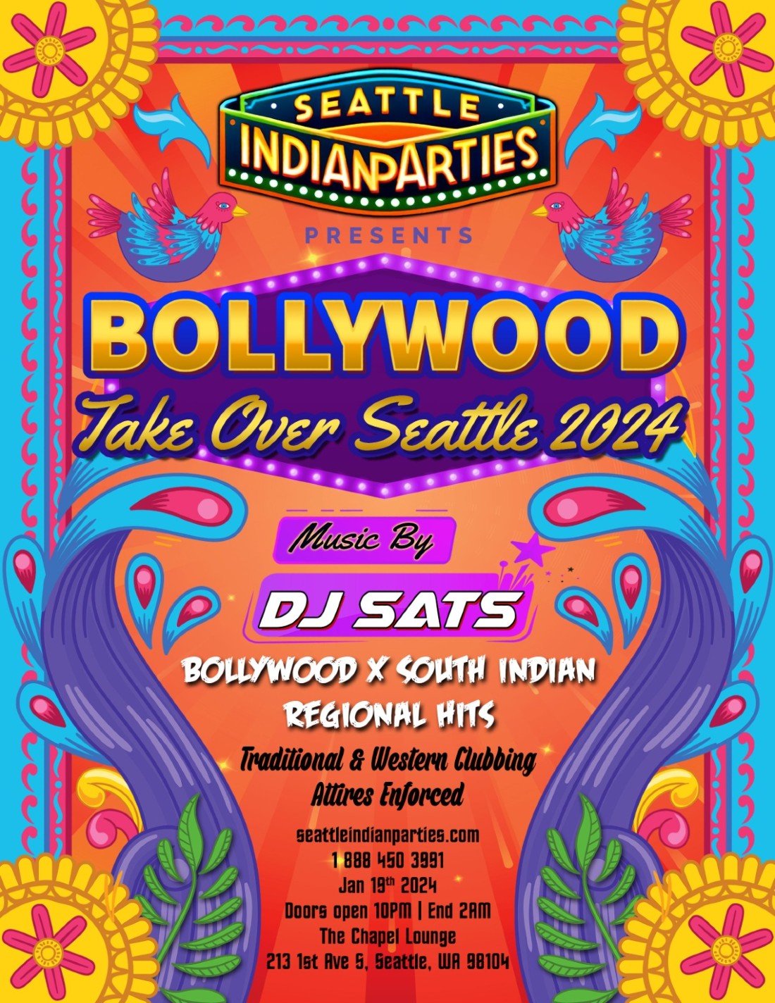 BOLLYWOOD TAKE OVER CLUB NIGHT SEATTLE 2024 | SEATTLE INDIAN PARTIES ...