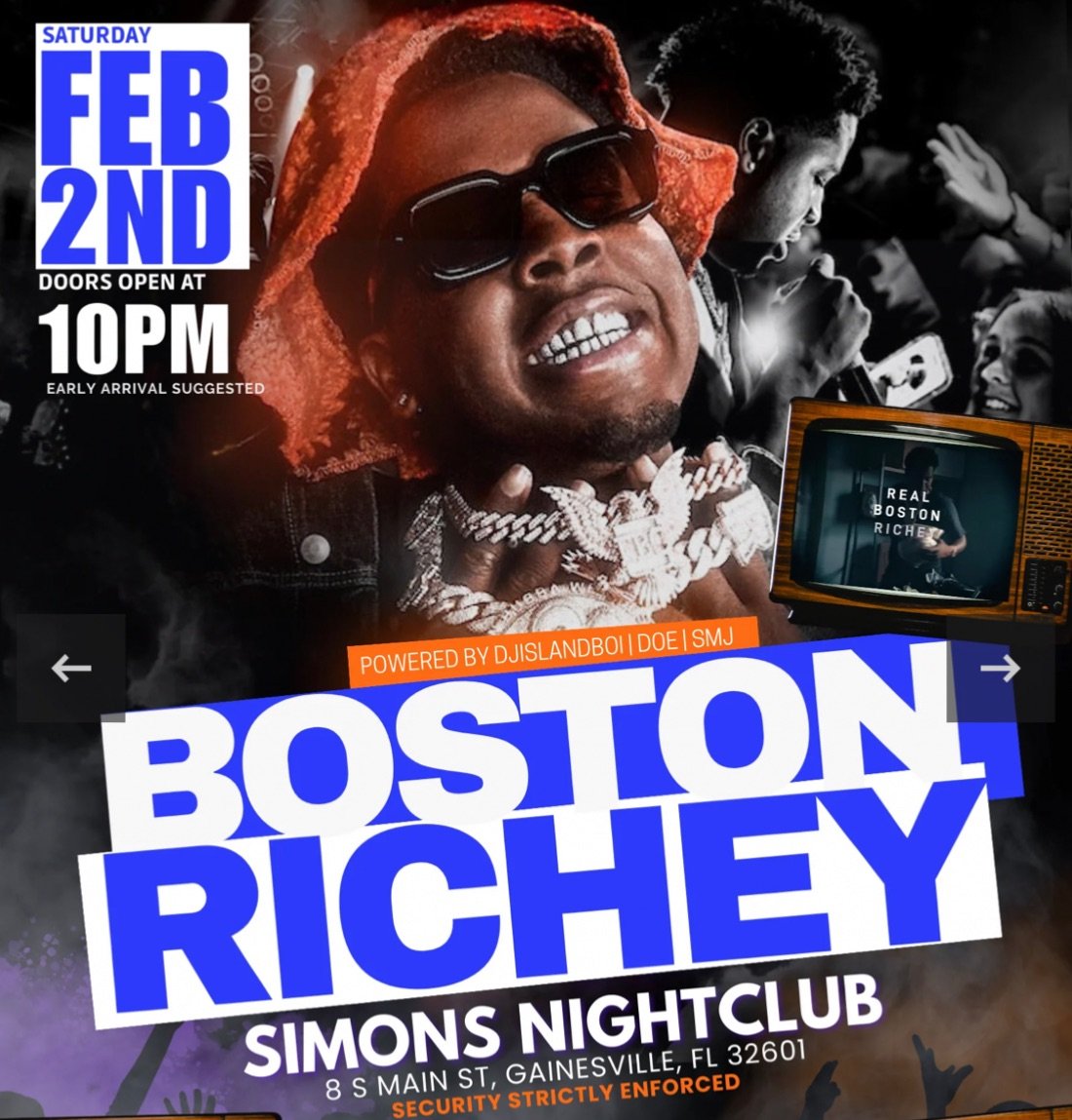 BOSTON RICHEY LIVE AT SIMONS NIGHTCLUB (GAINESVILLE, FL), Simons ...