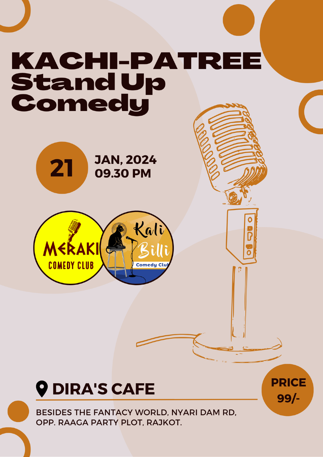 Kachi patree comedy show, Dira's cafe, besides The Fantasy World, Nyari Dam Rd., Rajkot, 21 ...