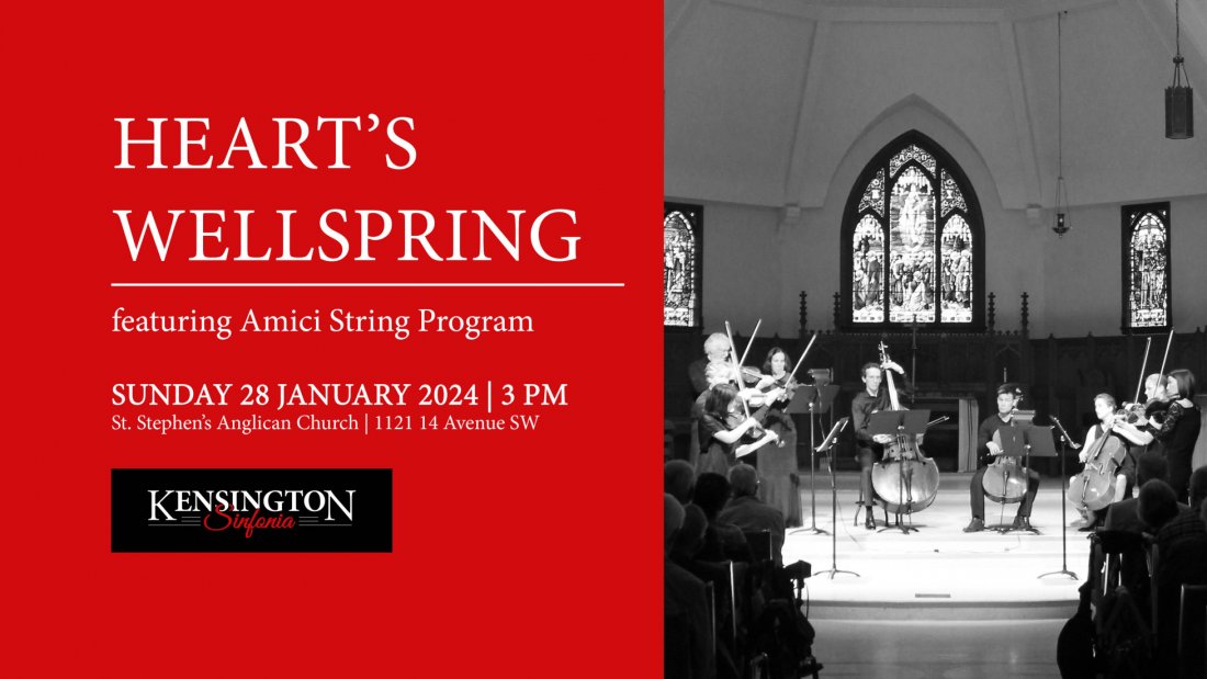 Hearts Wellspring with Amici String Program, St. Stephen's Anglican Church, Calgary, 28 January ...