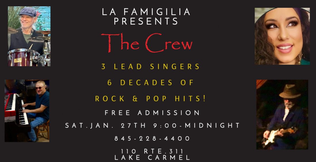 3 Lead Singers- 6 Decades Of Rock & Pop Hits, La Famiglia Bar & Grill ...