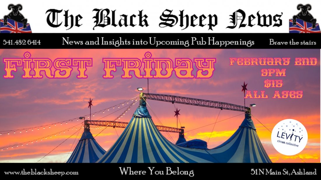 First Friday with Levity Circus Collective, The Black Sheep, Ashland ...