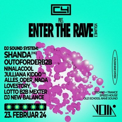 C4 ENTER THE RAVE Vol. 3 with Shanda, OUTOFORDERB2B and more, VOID Club ...