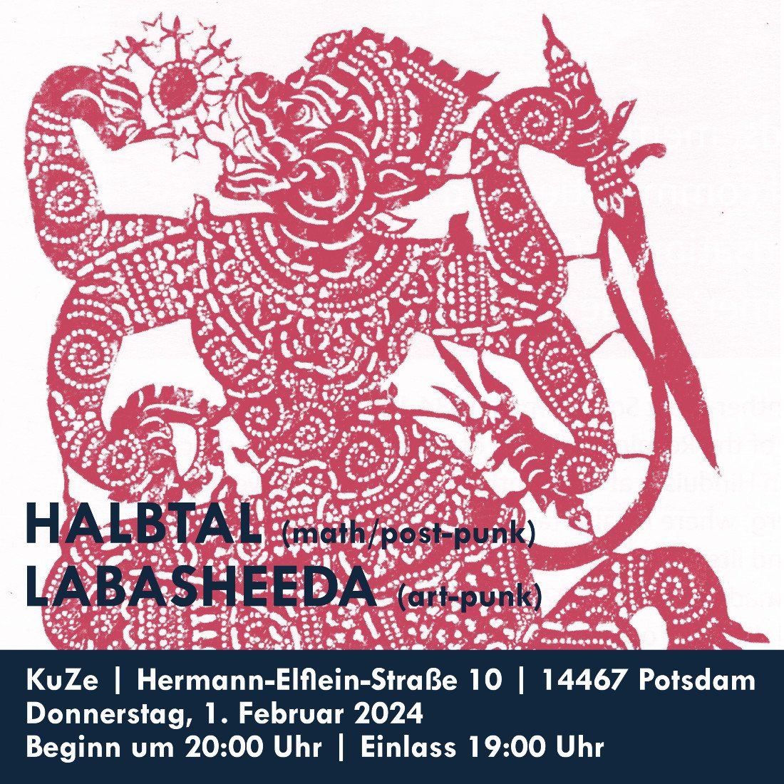 Halbtal & Labasheeda @ KuZe, KuZe - Kulturzentrum, Potsdam, 1 February ...