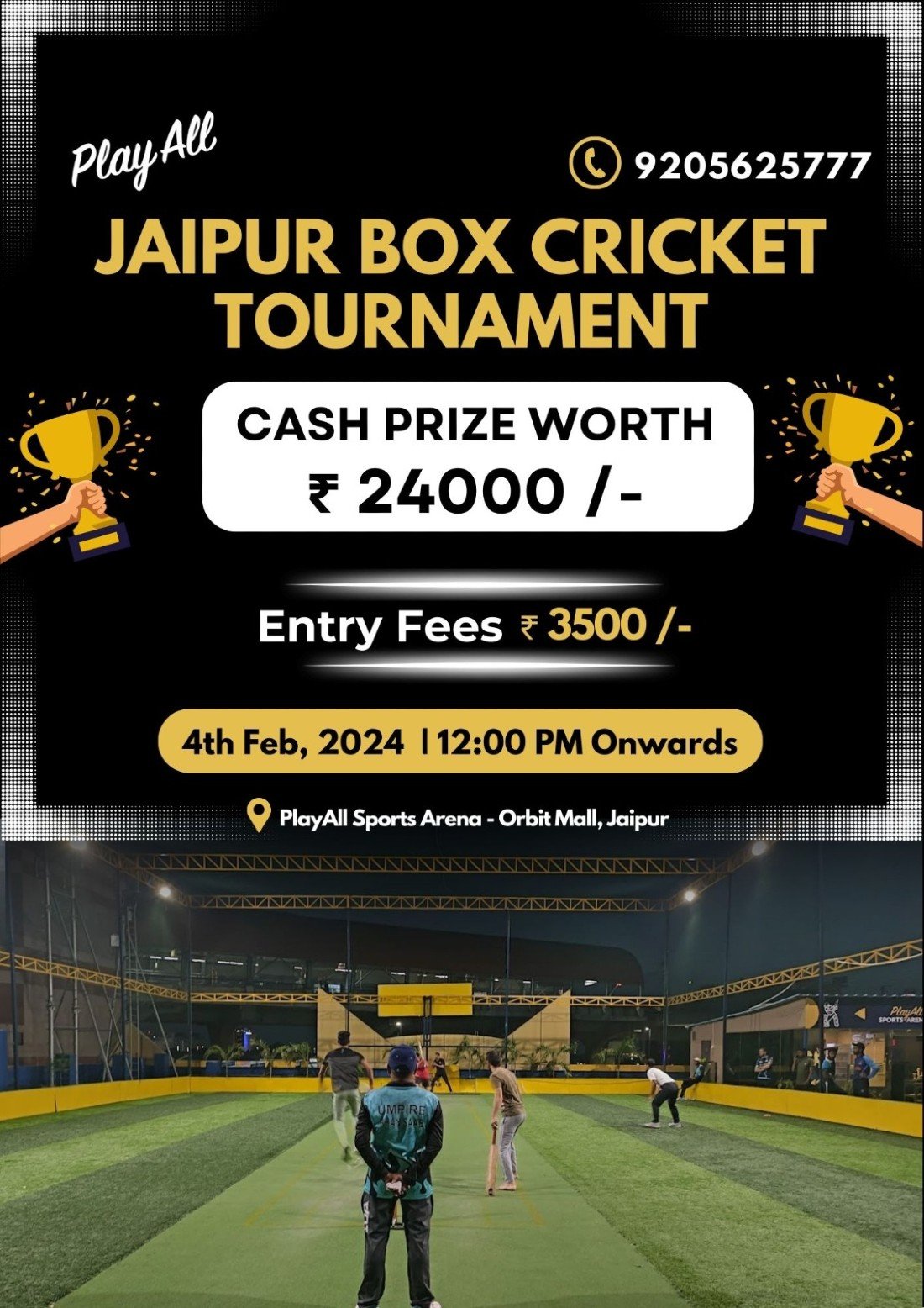 PlayAll Box Cricket Tournament - Jaipur Orbit Mall, PlayAll Sports ...