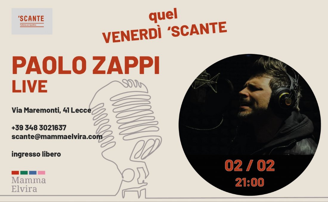 Megamix Pop Rock, 'Scante - Trattoria con Aperitivo, Lecce, 2 February ...