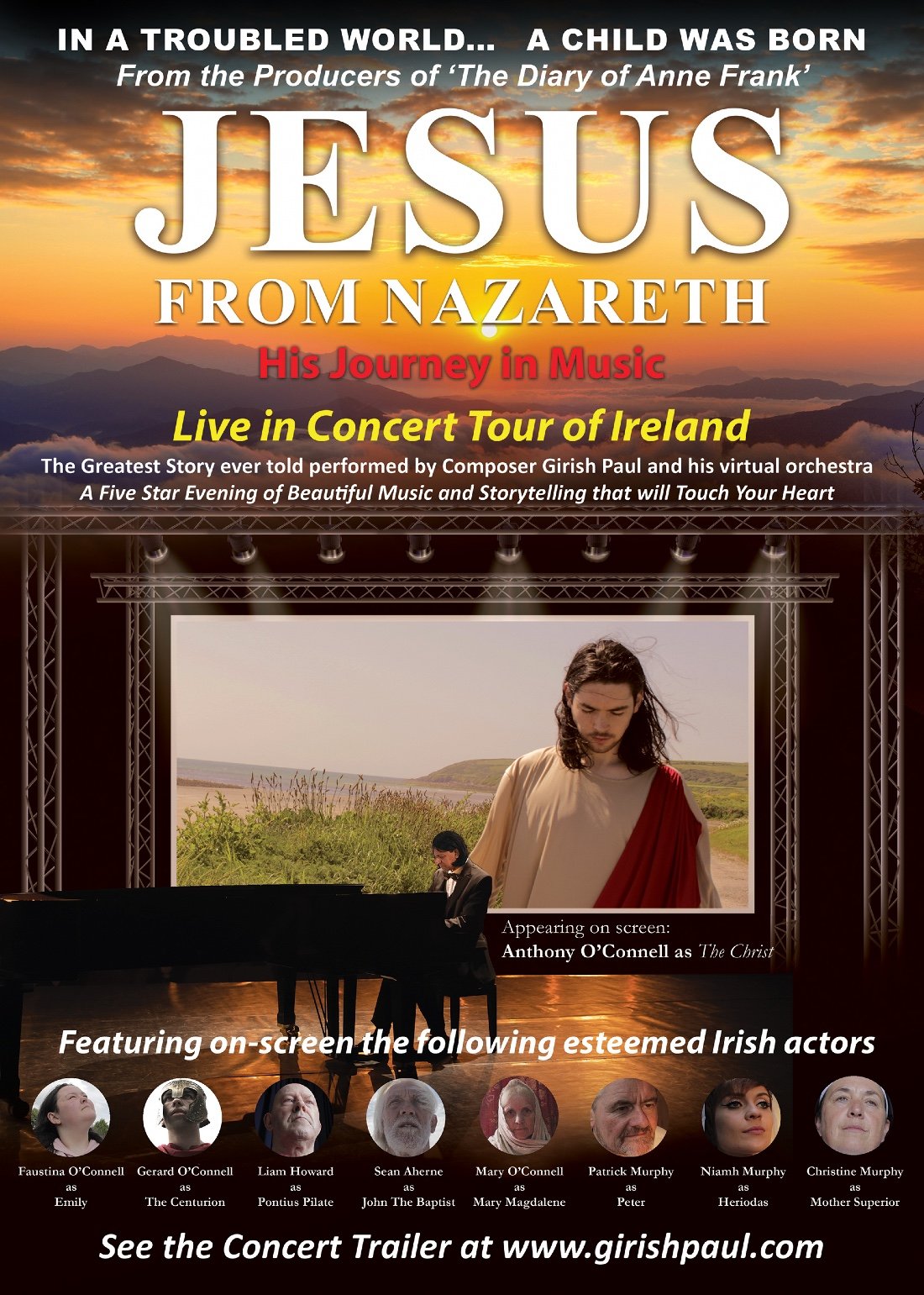 Jesus from Nazareth Live in Concert with Film, Palace Theatre, Cork, 6 ...