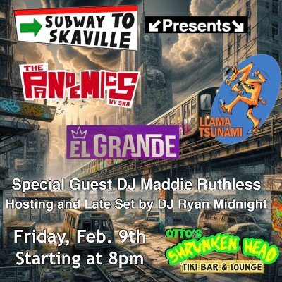 The Pandemics, El Grande (Portland, ME), Llama Tsunami (CT!), DJ Maddie ...