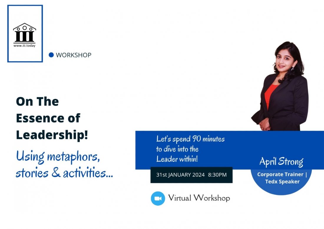 On The Essence of Leadership! - Workshop by April Strong, January 31 ...