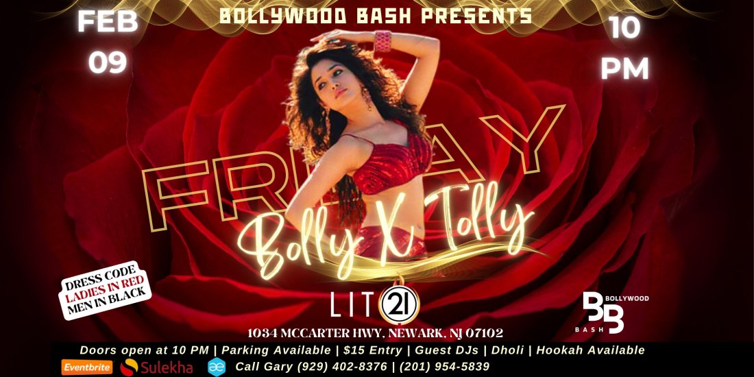 BOLLY x TOLLY Valentines Night @ LIT21 NJ, LIT21, Newark, 9 February ...