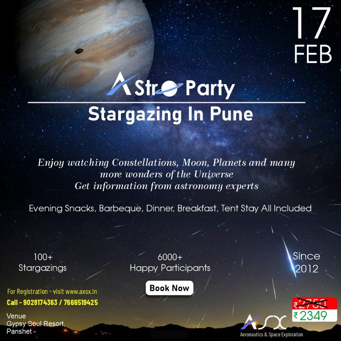 Stargazing Party & Camping In Pune | Star gazing Event - 17 Feb 2024 ...