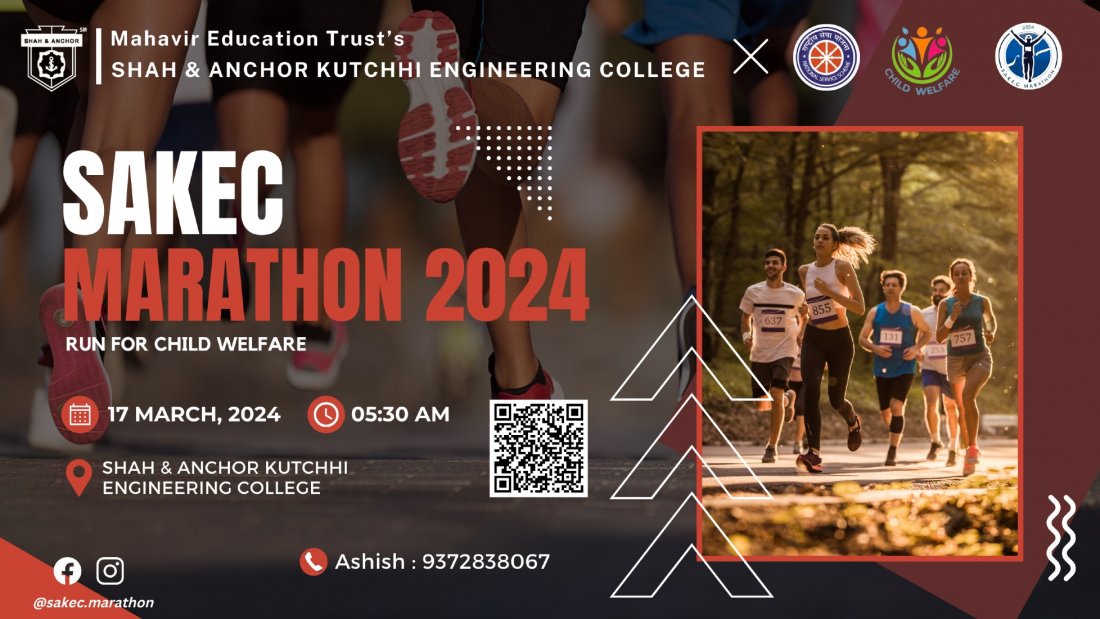SAKEC Marathon 2024 Tickets, Chembur, Mumbai, March 17 2024 | AllEvents.in