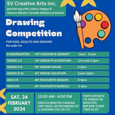 Drawing Competition for Kids, Adults & Seniors (In-person), LearnXtra ...