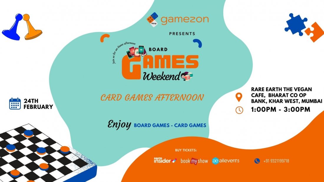 Board Games Weekend, Rare Earth the vegan cafe (Jain,Vegan(purest veg ...