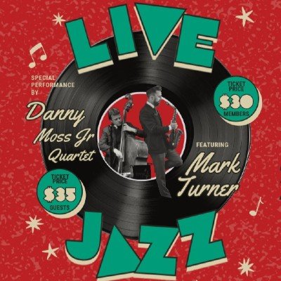 Danny Moss Jnr Quartet featuring Mark Turner, Fremantle Worker's Club ...