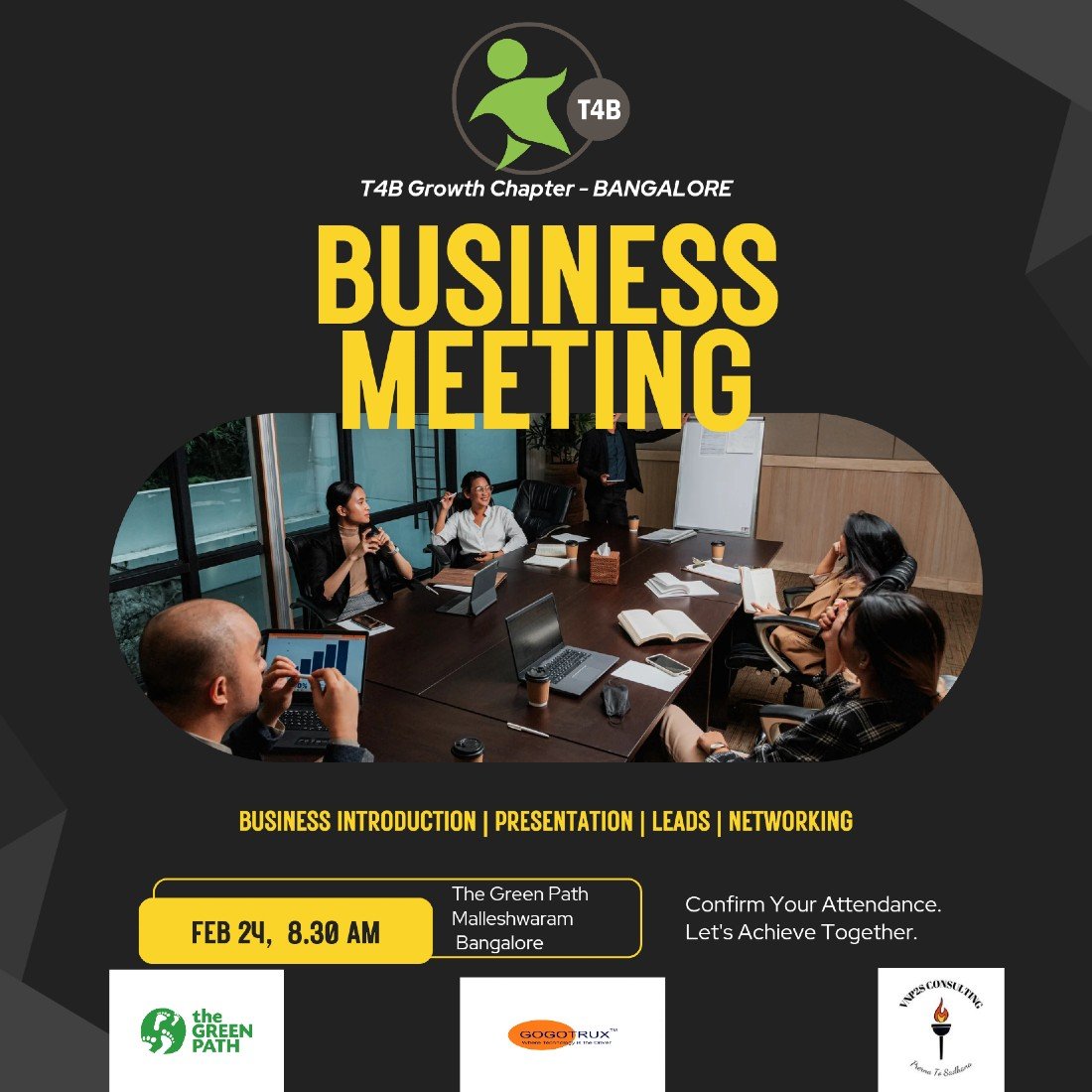 T4B Growth Chapter Business Meeting Bangalore , The GreenPath Organic ...