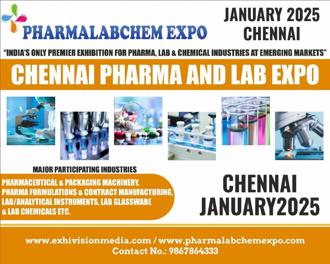 Chennai Pharmalabchem expo -2025, Chennai Trade Centre - Nandambakkam ...