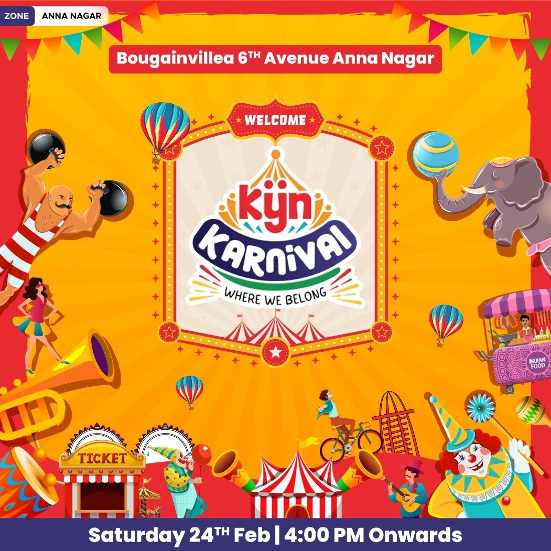 Kyn Karnival Event, Bougan Villa Park, Chennai, 24 February 2024 ...