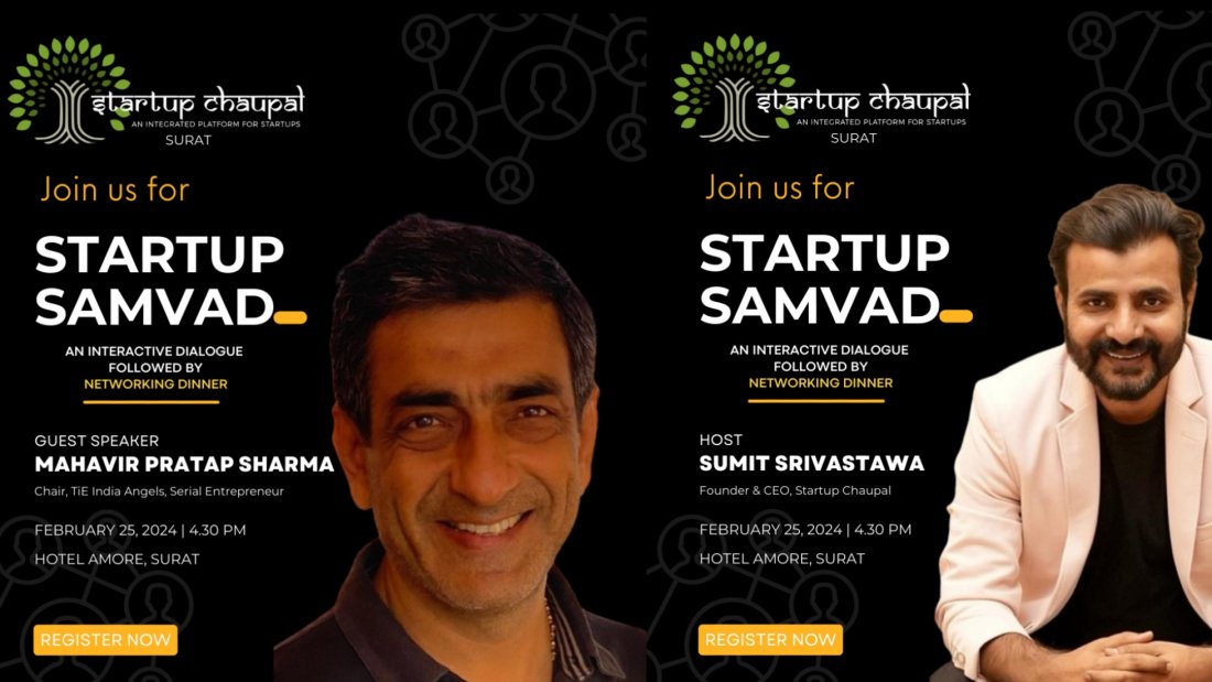 STARTUP SAMVAD | An Interactive Discussion Followed by Dinner, Hotel Amore, Surat, 25 February ...