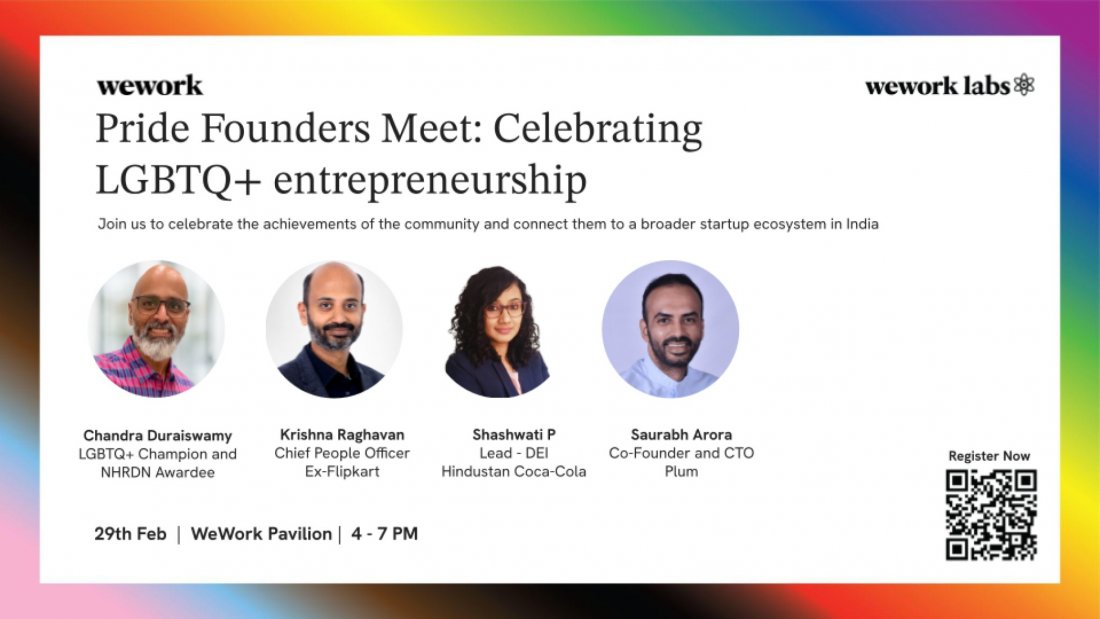 Pride Founders Meetup, WeWork Pavilion, Bangalore, 29 February 2024 ...