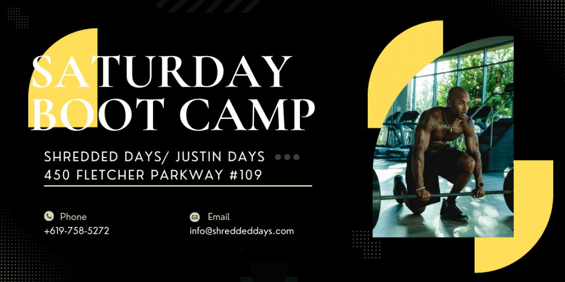 Saturday Boot Camp with Personal Trainer Justin Days, 450 Fletcher Pkwy, El Cajon | AllEvents