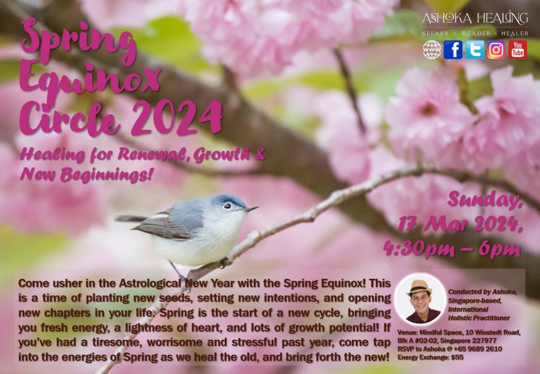 Spring Equinox Circle 2024, Mindful Space, Singapore, 17 March 2024 ...