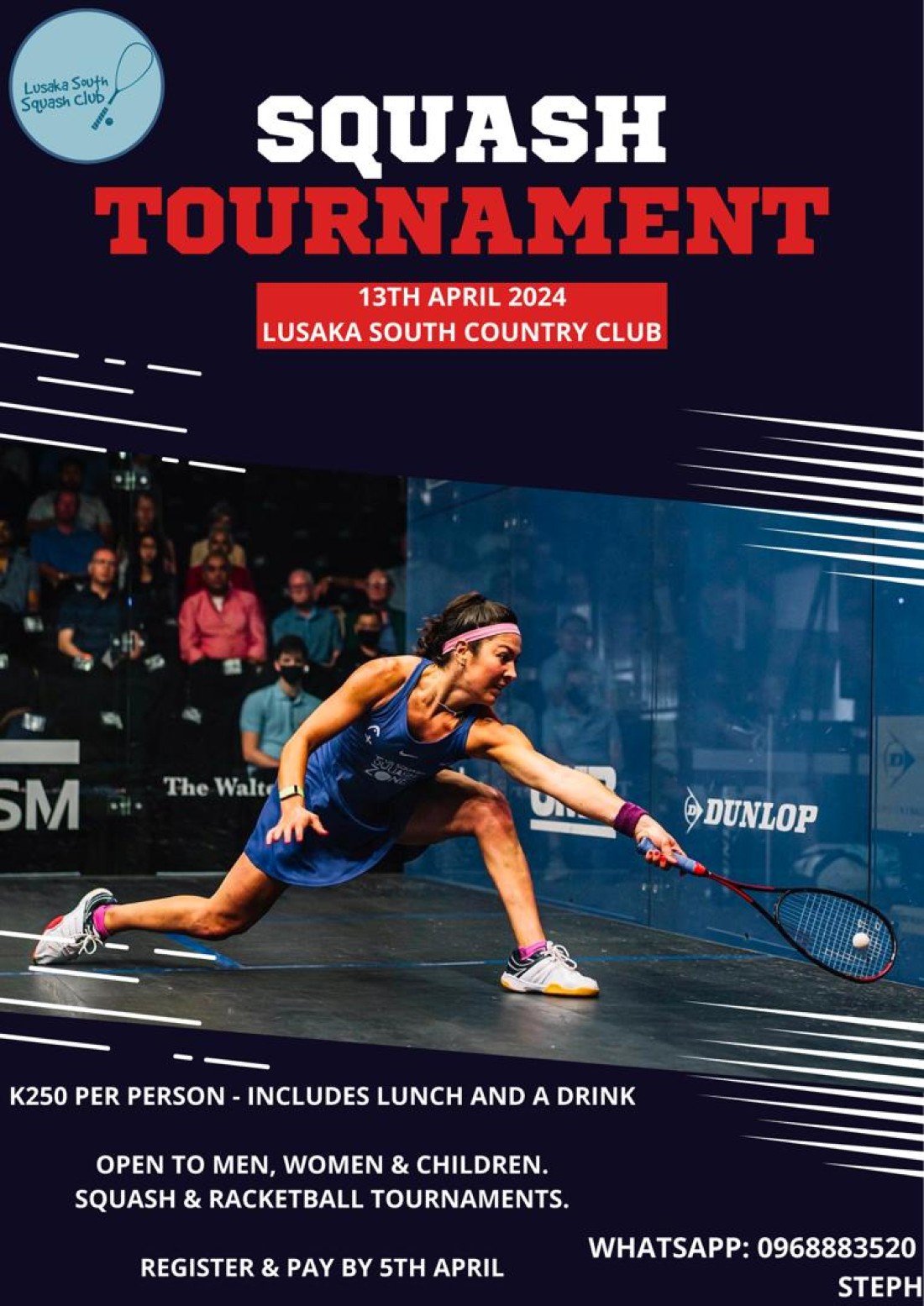 April Squash Tournament, Lusaka South Country Club, 13 April 2024 ...