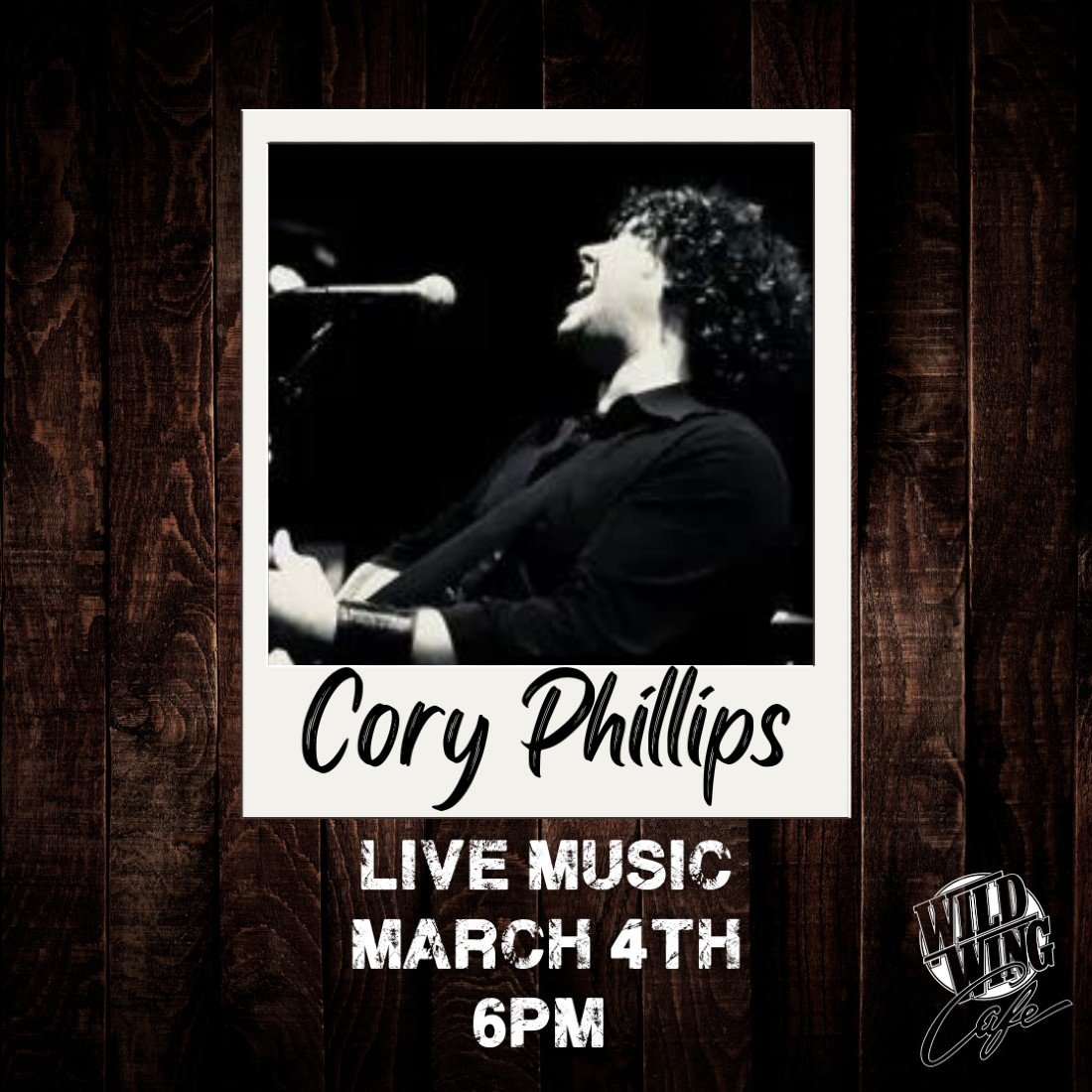Cory Phillips Live at The Wing, Wild Wing Cafe , Asheville, 4 March ...