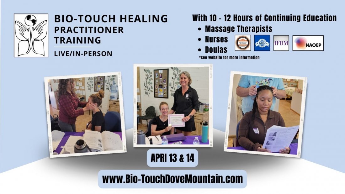 Bio-Touch Healing Practitioner Training Live/In-Person with 10-12 Hours ...