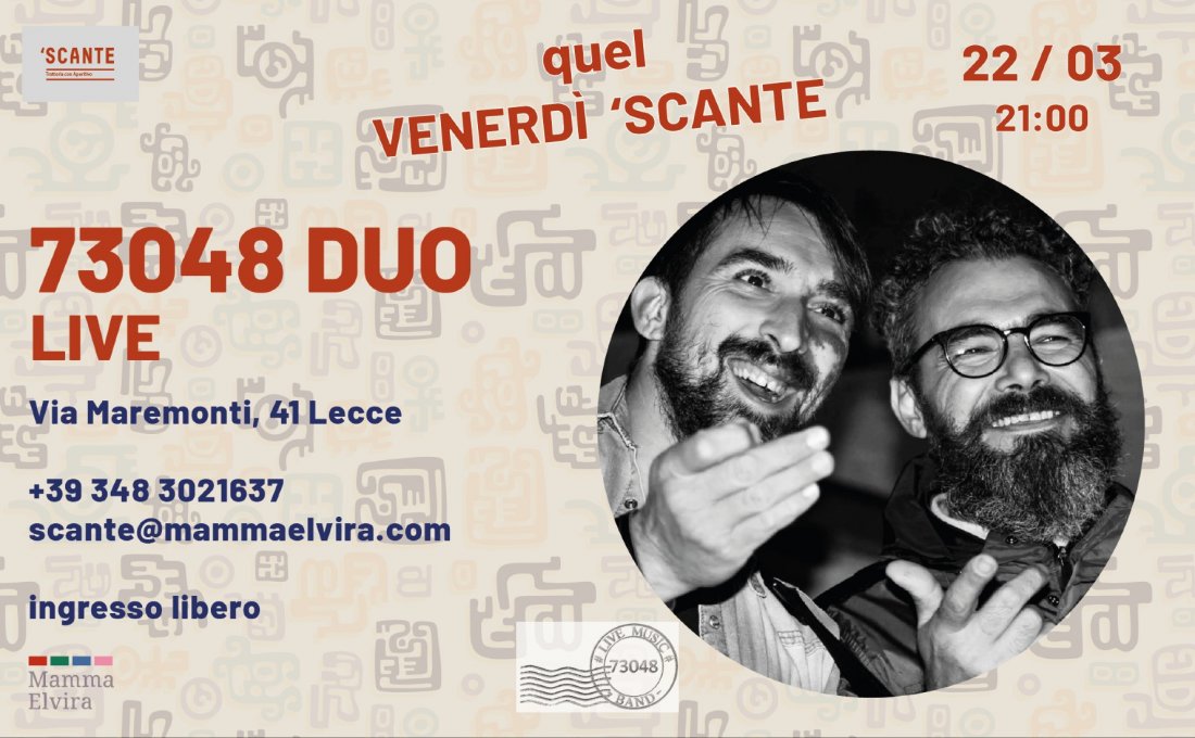 73048 Duo live da Scante Lecce, 'Scante - Trattoria con Aperitivo ...