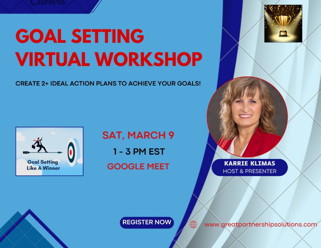 GOAL SETTING WORKSHOP: Create 2+ Ideal Action Plans to Achieve Your ...