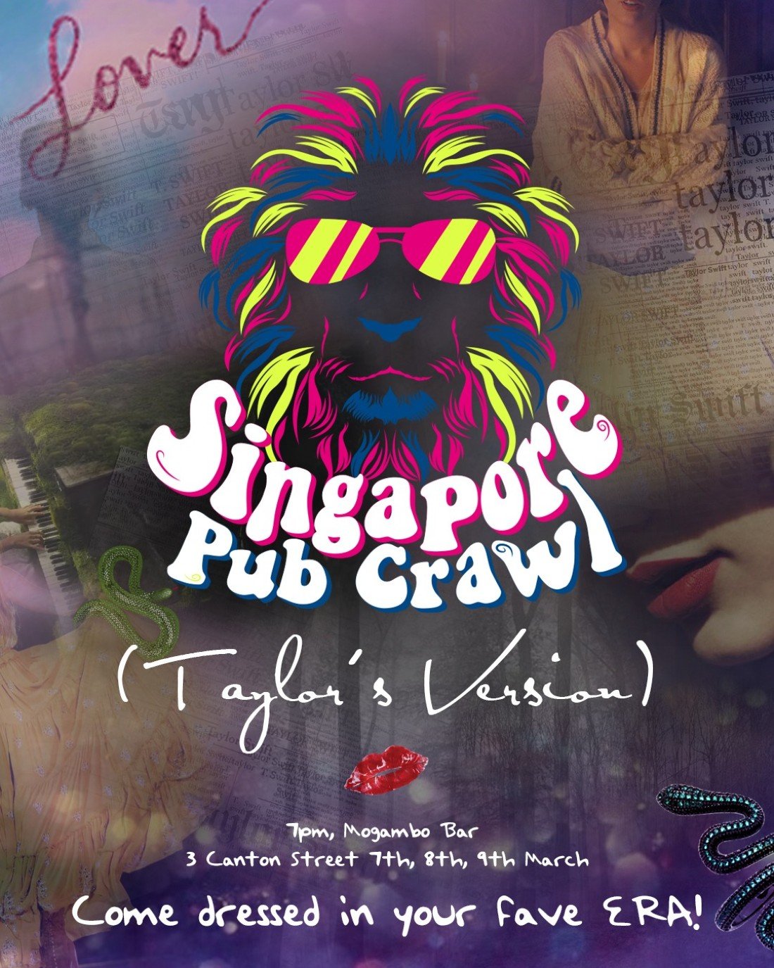Swiftie Sips: A Taylor Swift Pub Crawl in Singapore, Mogambo Bar ...
