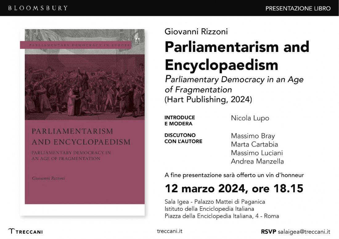Parliamentarism and Encyclopaedism, Istituto Enciclopedia Italiana ...
