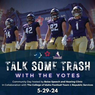 Talk Some Trash with The Yotes! Tickets, Boise Speech and Hearing ...