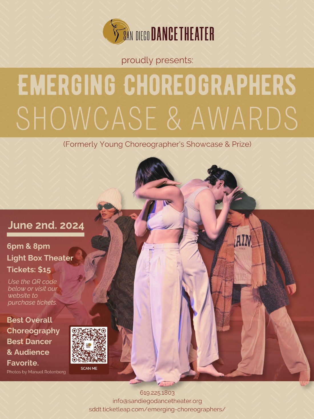 Emerging Choreographers Showcase & Awards 2024, Light Box Theater, San Diego, 2 June 2024 ...